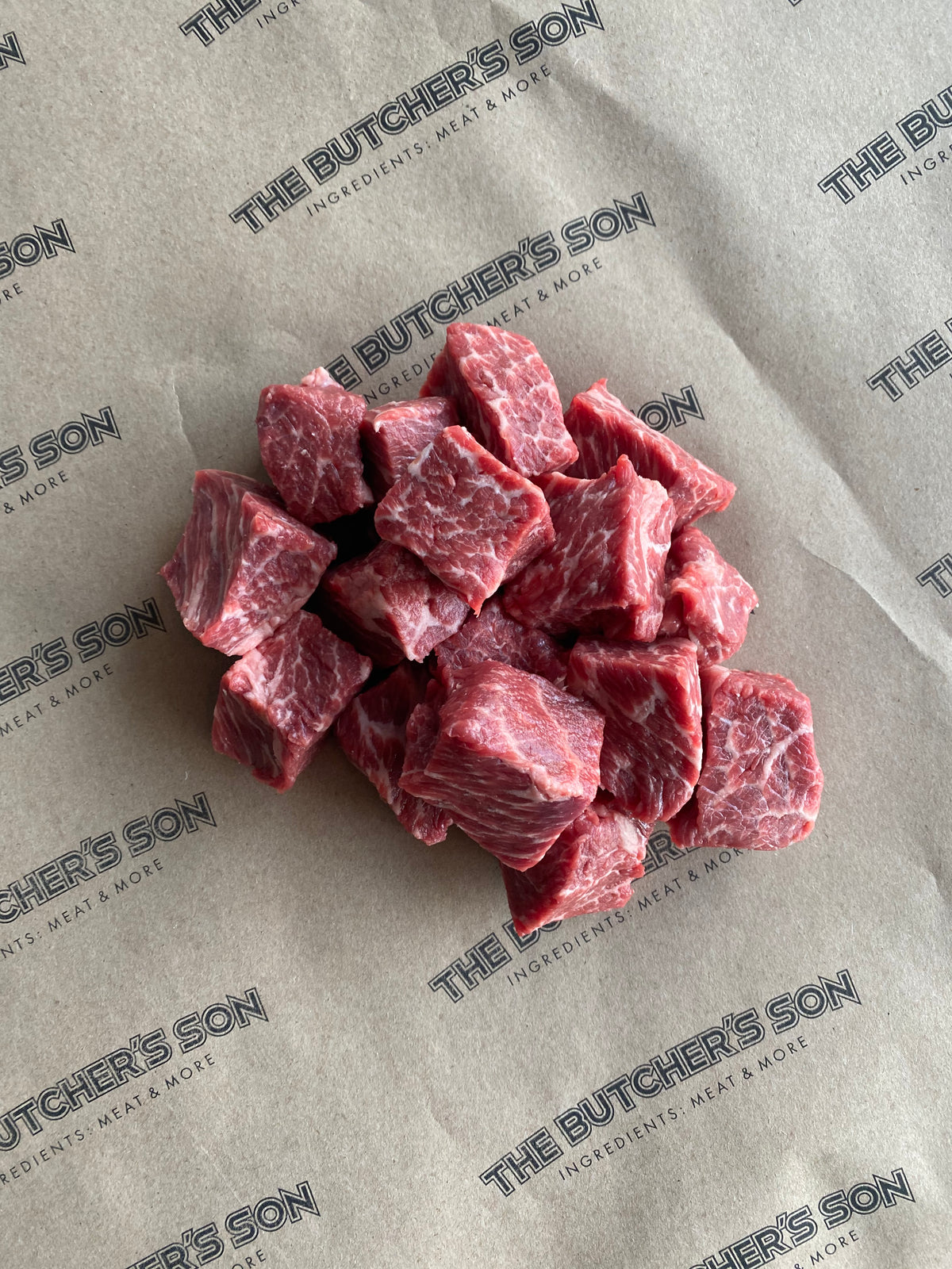 STEWING BEEF -(AVG. 1LB PER PACKAGE). — Butcher's Son